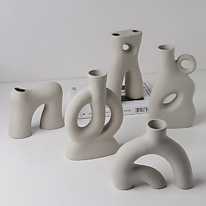 IMIKEYA 1pc Vase Abstract Art Planter Pot for Plants Indoor Flower Pots for Indoor Plants Ceramic Irregular Flowerpot Decorative Succulent Plants Office Ceramics Flower Arrangement Flowers