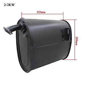 Generator exhaust muffler silencer box for portable generator industrial