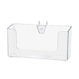 Marketing Holders 2 Pack Pegboard Postcard Holder for 5 Inch Wide Printed Advertisement Materials Space Saving Clear Acrylic Display Rack in Retail Stores and Offices No Assembly Required