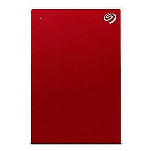 Seagate 5TB Backup Plus Portable High-Capacity External Hard Drive + 1Yr Myliocreate + 2MO Adobe CC Photography, Red (STHP5000403)