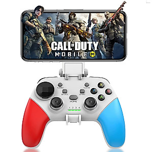 arVin Game Controller for iPhone/iOS/Android/PC/Steam Deck with Phone Holder, Turbo, Wireless Gamepad Joystick for iPhone 15/14/13/iPad/MacBook/Samsung Galaxy/Tablet, Call of Duty, Apex -Direct Play