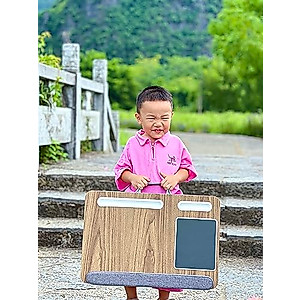SFANDFF Lap Desk Laptop Table Removable Laptop Holder Small Table Including Mouse pad Built-in Tablet and Mobile Phone Holder for 13-inch Computers (21.6x14.1in)