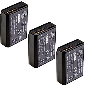 BM Premium 3 Pack of LP-E10 Batteries for Canon EOS Rebel T3, T5, T6, T7, Kiss X50, Kiss X70, EOS 1100D, EOS 1200D, EOS 1300D, EOS 2000D Digital Cameras