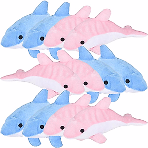 ArtCreativity Plush Dolphin Toys, Set of 12, Huggable Stuffed Animal Toys, Underwater Party Favors for Kids, Animal Nursery Decorations, Great Photoshoot Props, Baby Shower Decor