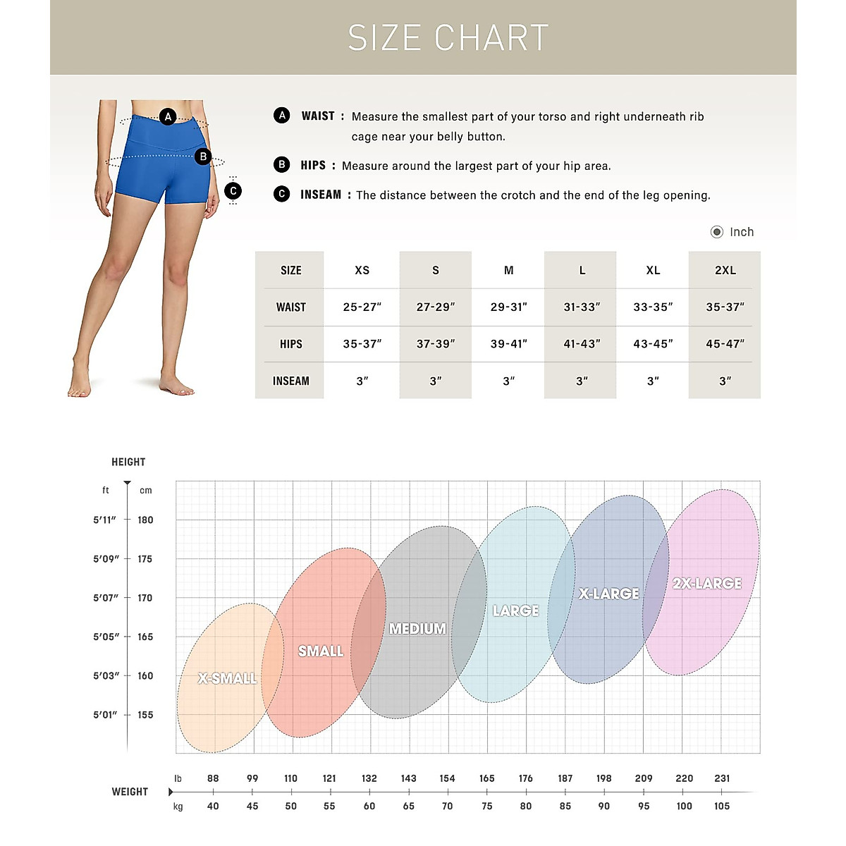 TSLA Women's High Waisted Bike Shorts, Workout Running Yoga Shorts with Pocket, Athletic Stretch Exercise Shorts, 3'' Black, Medium