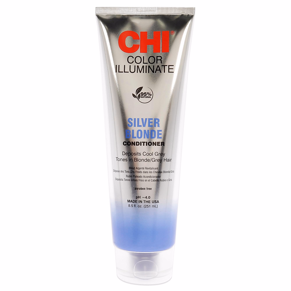 CHI Ionic Color Illuminate Conditioners - 95% Natural. Sulfate, Paraben and Gluten Free - 8.5 oz