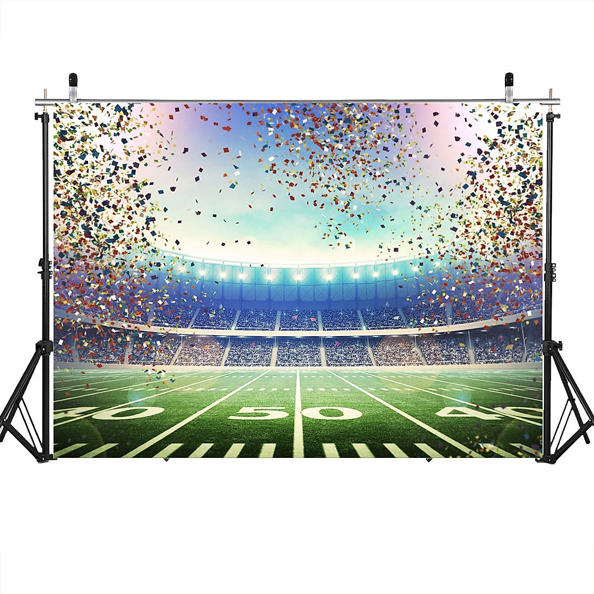 WOLADA Super Bowl Backdrop American Football Banner 7x5FT 11982