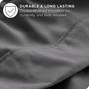 Ivy Union Twin Size Sheet Set - Breathable & Cooling Sheets - Extra Soft, Easy-Fit Bed Sheets - Deep Pockets - Bedding Sheets & Pillowcases (Twin, Grey)