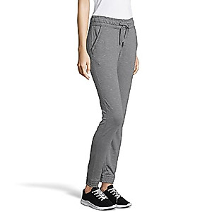 Hanes Womens Jogger With Pockets Athletic-sweatpants, Dada Grey Heather, Large US