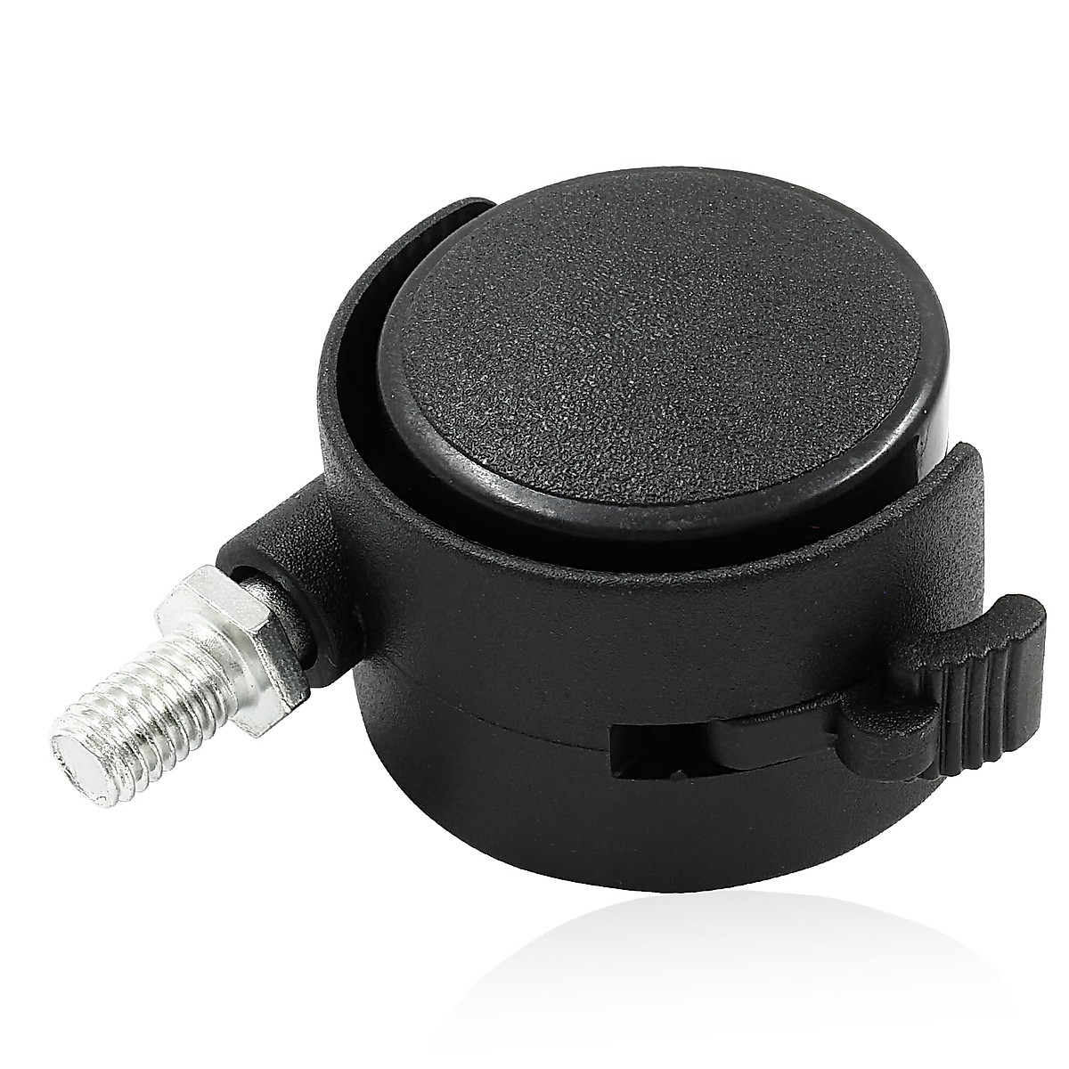 Moicstiy 4 Pack 1.5 Inch Caster Wheel Replacement, M8 Office Chair Caster Wheel, Universal Standard Size Furniture Wheel with Locking Braking Threaded Screw for Computer Gaming Chair Sofa