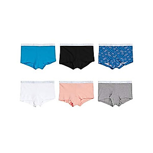 Hanes Women's Sporty Boyshort Panty - 6 - Assorted (6 Pack)