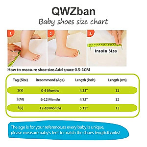 QWZban Baby Girls Mary Jane Flats with Bowknot Soft Newborn Infant Crib Shoes Wedding Party Dress Shoes First Walkers