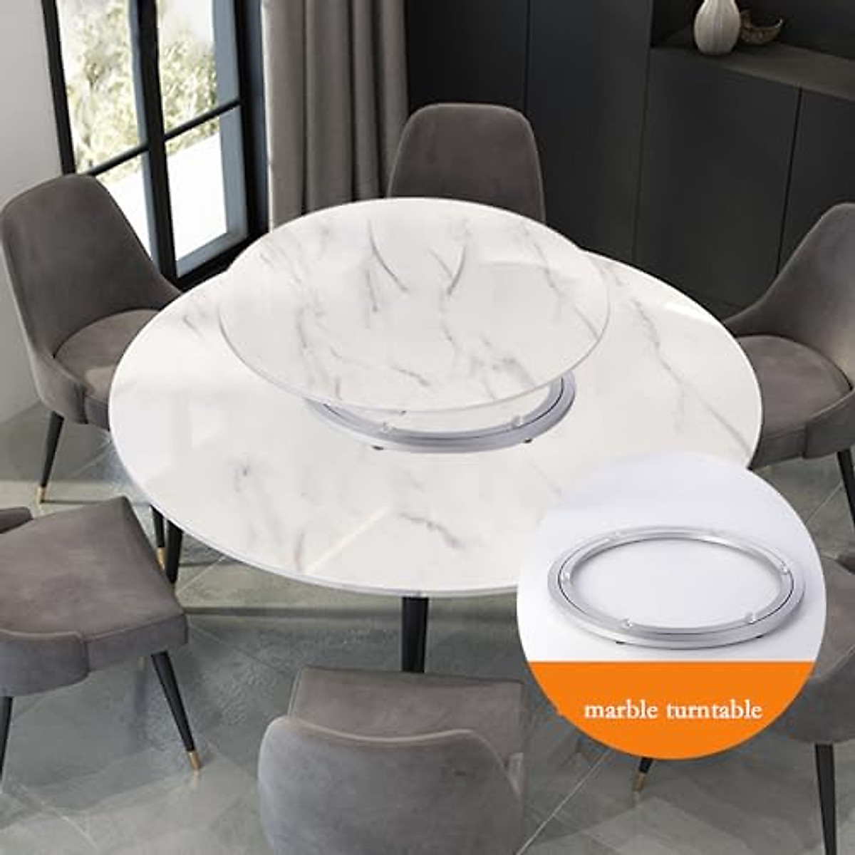 SinSed Aluminium Turntable Bearing,Lazy Susan Bearing Aluminum Turntable Ball Bearing for Dining-Table and Workbench