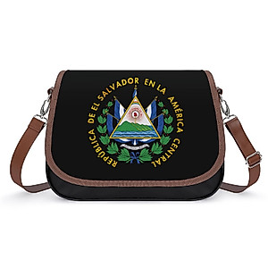 FunnyStar Coat of Arms of El Salvador Shoulder Bag for Women Crossbody Travel Purse Sling Buckle Pouch With Zipper