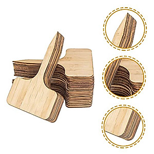 Baluue 90 Pcs Plant Label Vegetable Wooden