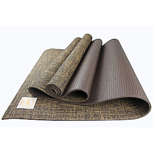 Maji Sports Jute Yoga Mat, Brown, 24 x 68 x 4.5mm