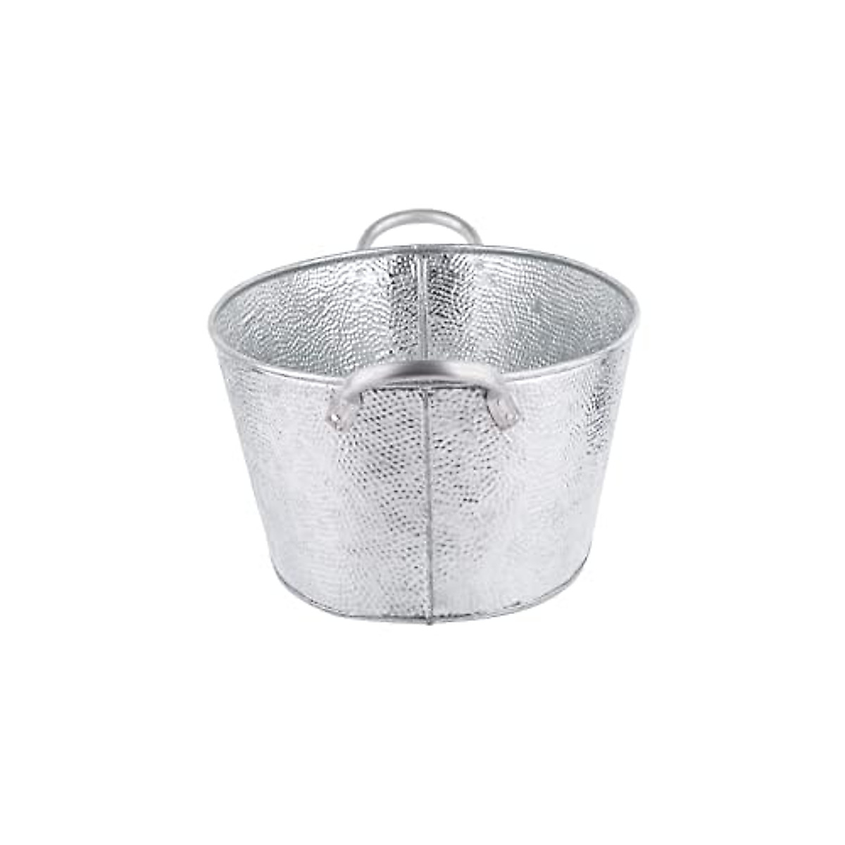 TableCraft Galvanized Collection Oval Beverage Tub, 22.8 x 12.5 x 7.4-Inch
