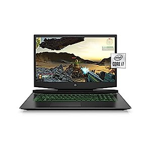 HP Pavilion Gaming Laptop 17-inch, Intel Core i7, NVIDIA GeForce GTX 1660 Ti with Max-Q, 16 GB RAM, 256 GB SSD, Windows 10 Home (17-cd1030nr, Shadow Black)