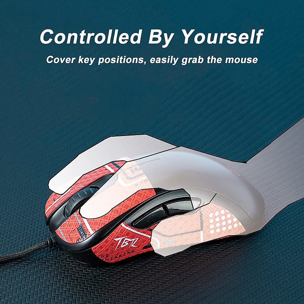 Hokeyio Mouse Grip Tape Sticker for Razer Viper Minise Mini Signature Edition Non Slip Suck Sweat Pre Cut Easy Instand M4A4