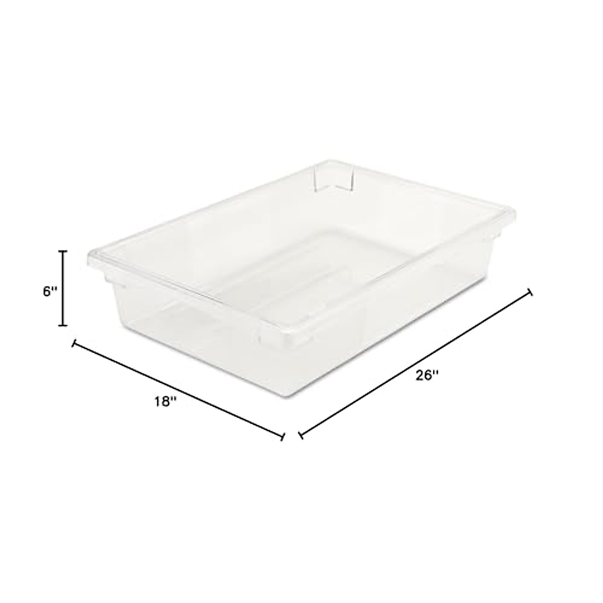 Rubbermaid Food Storage Container, 8-1/2 Gallon (FG330800CLR)