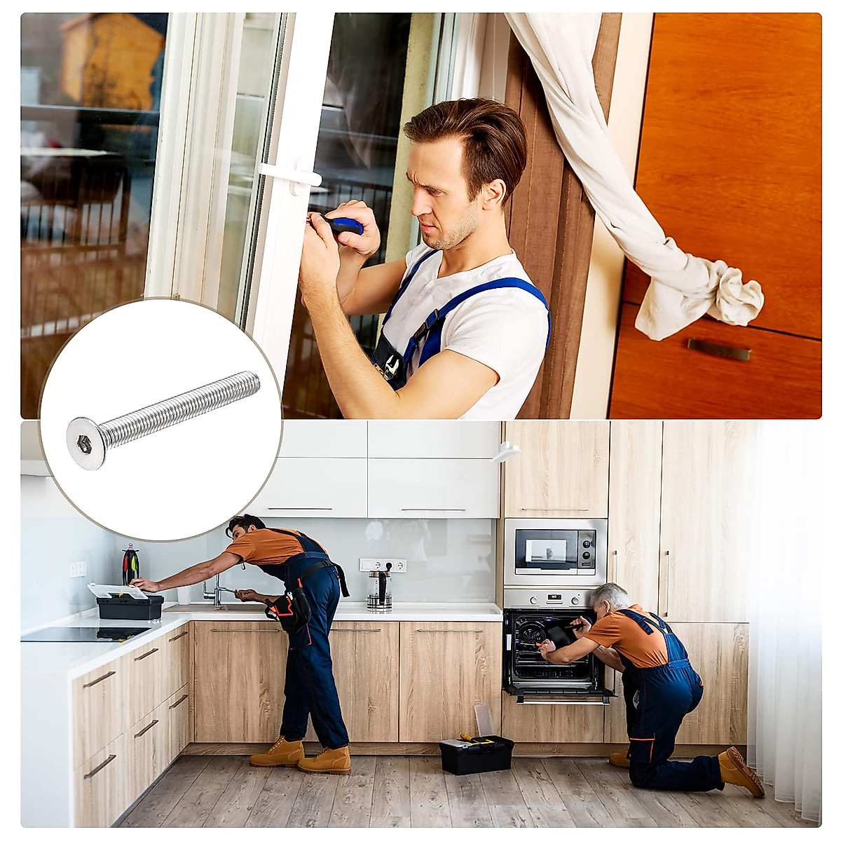 METALLIXITY Flat Head Countersunk Machine Screws, (M3x25mm) 30Pcs, 304 Stainless Steel Socket Head Cap Screws - for Machinery, Furniture, DIY