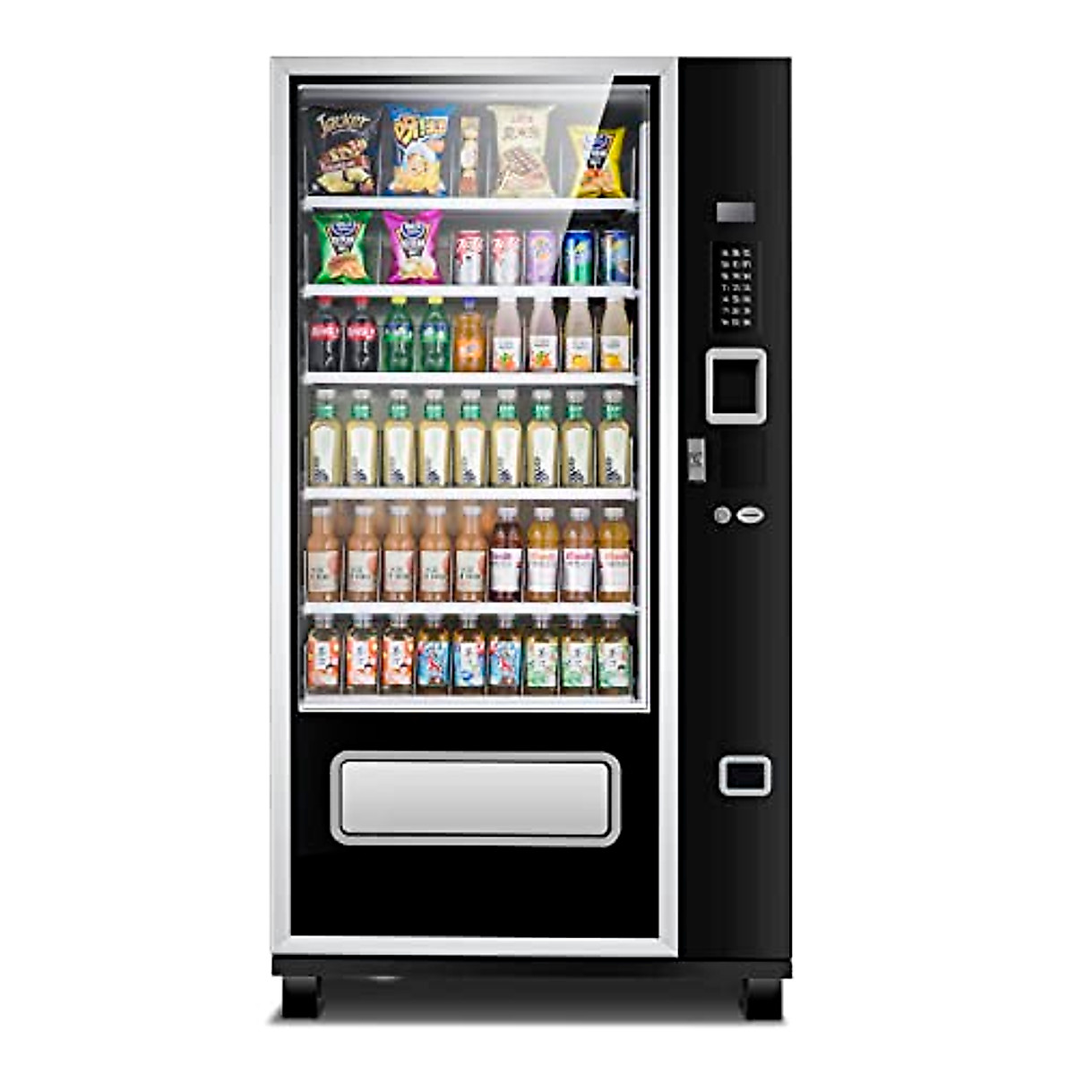 EPEX Beverage Large Combo Vending Machine with Stratified Temp Control Black EP-G654 0