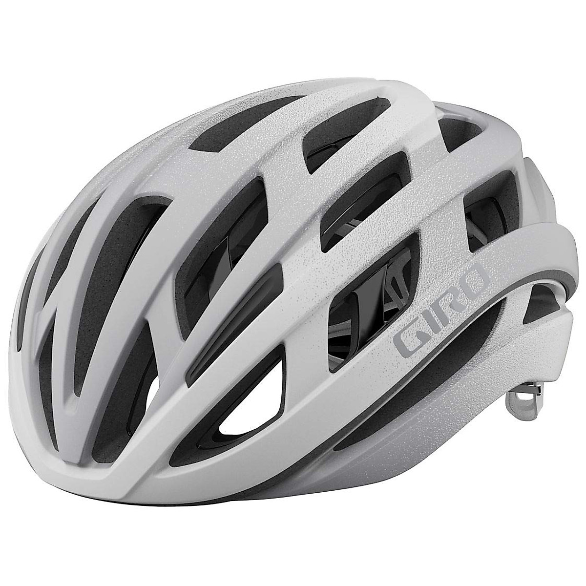 Giro Helios Spherical Adult Road Cycling Helmet - Matte White/Silver Fade (2022), Medium