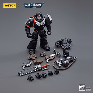 JOYTOY 1/18 Warhammer 40,000 Action Figure Raven Guard Intercessors Brother Colvane Collection Model(4.7Inch)