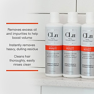 CLn® Shampoo - Clarifying Formula with Salicylic Acid, For Normal to Oily Scalp Prone to Folliculitis, Dandruff, Itchy & Flaky Scalp, Fragrance-Free & Paraben-Free, 8 fl. oz.