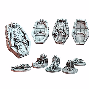 Nemesis Board Game Terrain Expansion - Enhance Your Gameplay wtih 29 Detailed Miniatures! Thematic Upgrade for Sci-Fi Horror Adventure, Ages 14+, 1-5 Players, 1-2 Hour Playtime, Made by Rebel Studio