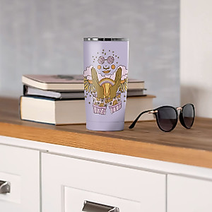 Studio Oh! Insulated Stainless-Steel Tumbler - Double-Walled 17-Ounce Travel Cup - Vacuum Seal Keeps Liquids Hot or Cold for Hours - Fits Standard Size Cup Holders - Dreamweaver