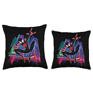 Marvel Spider-Man Miles Morales Graffiti City Throw Pillow