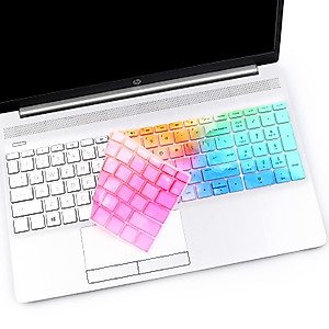 Keyboard Cover for HP Laptop 15.6 15-dw 15-dy 15-ef 15-da/db 15-bs/bw 15t 15z 15t-dy200 15t-dw300/HP Envy x360 2-in-1 15.6''/HP Spectre x360 15t eb0043dx/HP Envy 17 17.3 17t 17M 17-by/bs/bw-Colorful