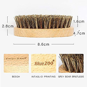 Holler And Glow Wood Brush Men Shave Wooden Barber Shaving Tool Hair Handle Beauty Tools Back Washer for Shower