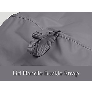 Covermates Kamado Dome Grill Cover - Weather Resistant Polyester, Elastic Hem, Securing Buckle Strap, Grill and Heating-Charcoal