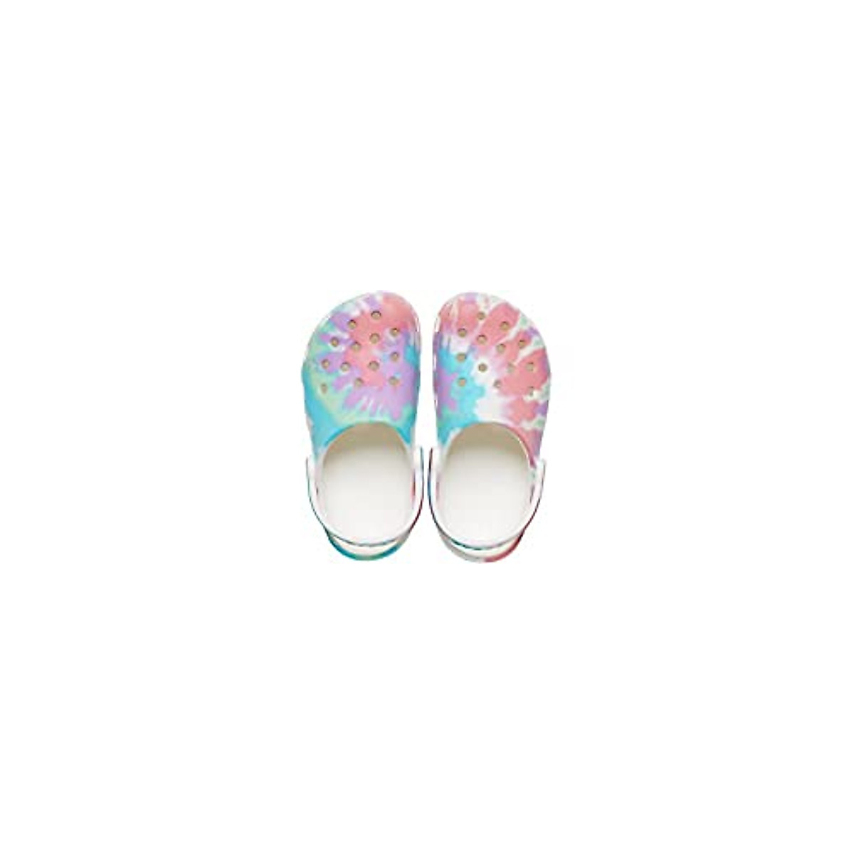 Crocs unisex child Classic Tie Dye Clog, Fresco/Multi, 6 Big Kid