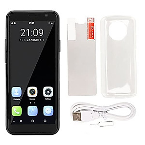 Kufoo Compact 3.5 Inch 3GB 32GB 4G Mobile Phone with Unlocked Charging Cable for Students (Black)