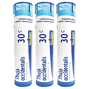 Boiron Thuja Occidentalis 30c Homeopathic Medicine for Warts - Pack of 3 (240 Pellets)