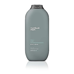 Method Men Body Wash, Sea + Surf, Paraben and Phthalate Free, 18 fl oz (Pack of 1)