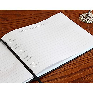 Cornucopia Funeral Guest Book and Pen with Stand Set, “Remembered with Love”