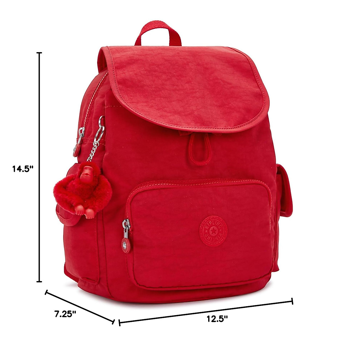 Kipling Women's City Pack, Red Rouge, Medium