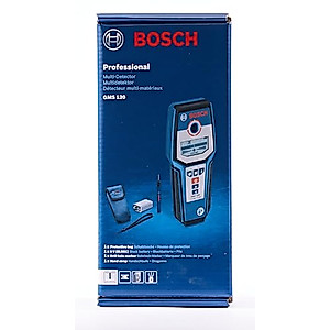 Bosch Professional Stud Finder GMS 120 (Drill Hole Marker, max. Detection Depth Wood/Magnetic Metal/Non-Magnetic Metal/Live Cable: 38/120/80/50 mm, in Cardboard Box) - Amazon Exclusive Set