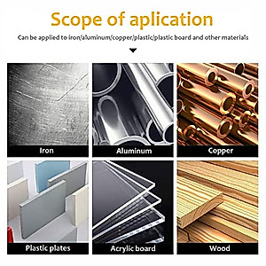 Hotiko 4pcs Countersink Chamfer Hole Drill Bit for Metal Wood Aluminum Iron Plastic Plate-90 Degree Titanium HSS 4241