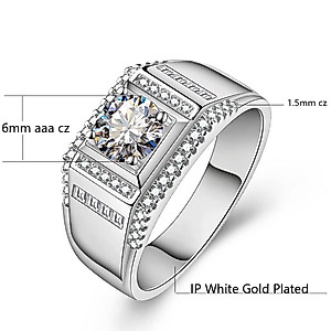 Couple Rings Matching Rings 1CT CZ Wedding Ring Sets for Him and Her Wedding Bands