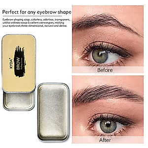 Ownest Eyebrow Styling Soap Kit, Long Lasting Waterproof Smudge Proof Pomade for Natural Brows, 3D Feathery Brows Makeup Balm