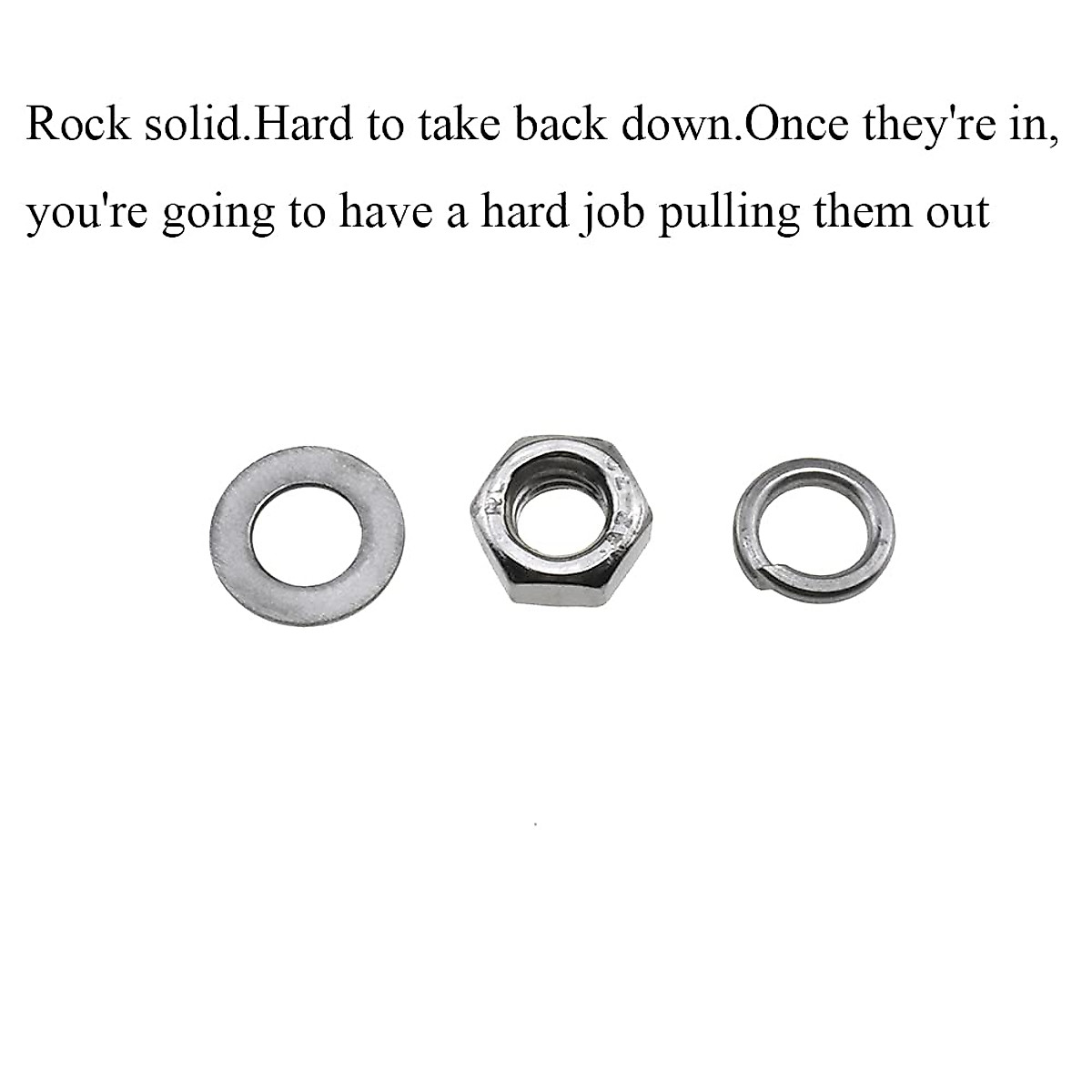 Hahiyo M6 304 Stainless Steel Expansion Hook Bolt Eye Self-Tapping Screws Open Cup Hold Secure Rock Solid Hard to Pull Out Easy Install for Hanging String Lights Ceiling Silver 5pieces