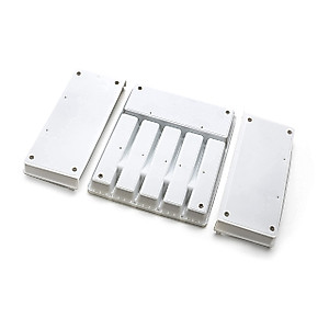 JINAMART Silverware Organizer Tray,Kitchen Utensils Holder and Cutlery Tray with Grooved Drawer Dividers,6-Compartments,Kitchen Drawer Organizer,Non-Slip Rubber Feet,BPA-Free (Expandable-compartment)