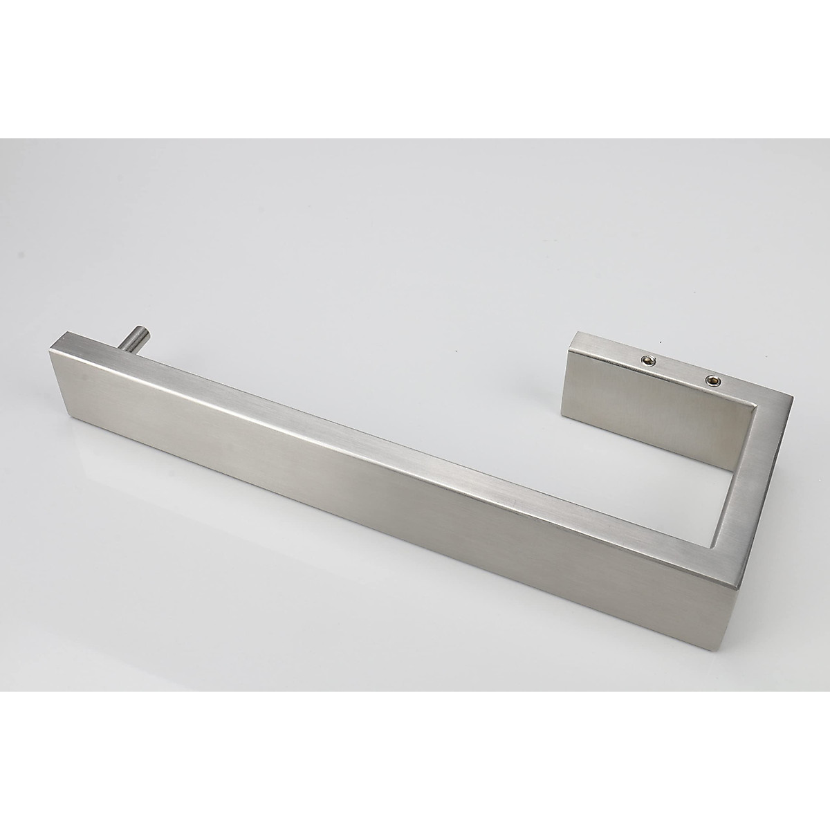 TocTen Hand Towel Holder/Towel Ring - Thicken SUS304 Stainless Steel Bathroom Hand Towel Hanger, 9 Inch Heavy Duty Wall Mounted Towel Rack, Square Hand Towel Bar for Bathroom Hardware (Brush, 9 in)