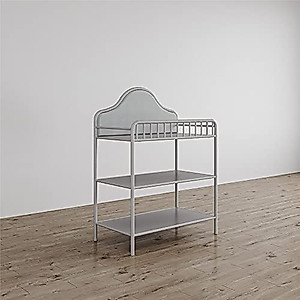 Little Seeds Piper Upholstered Metal Changing Table, Nursery Furniture, Dove Gray