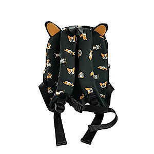 Baystory 12 Inch Corgi Kids School Cute Mini Backpack Durable Waterproof Multipurpose Backpack Ergonomic And Comfort for Kids (black) (KIDS-BP-01)